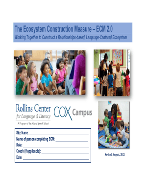 Fillable Online The Ecosystem Construction MeasureECM 2.0 Fax Email ...