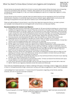 Fillable Online Contact lens care tips for patients: an optometrist's ...