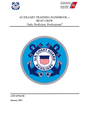 Fillable Online AUXILIARY TRAINING HANDBOOKBOAT CREW Safe ... Fax Email ...