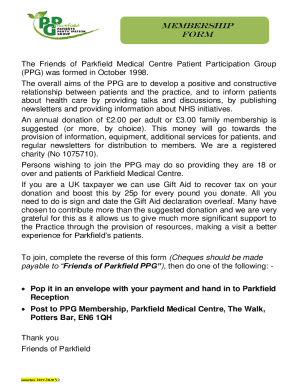 Fillable Online Patient Participation Group - Park View Surgery Fax ...