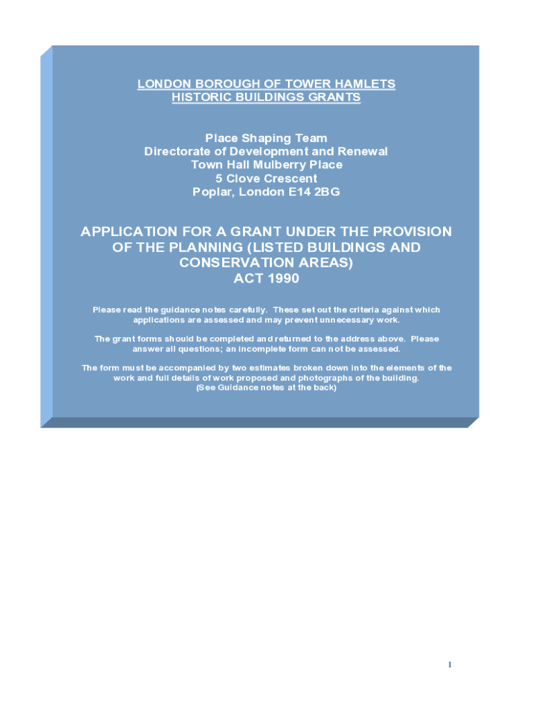 Fillable Online democracy towerhamlets gov The Best of London in One ...