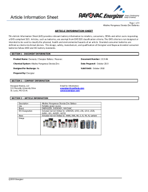 Fillable Online Article Information Sheet (AIS) - Nassco, Inc. Fax ...