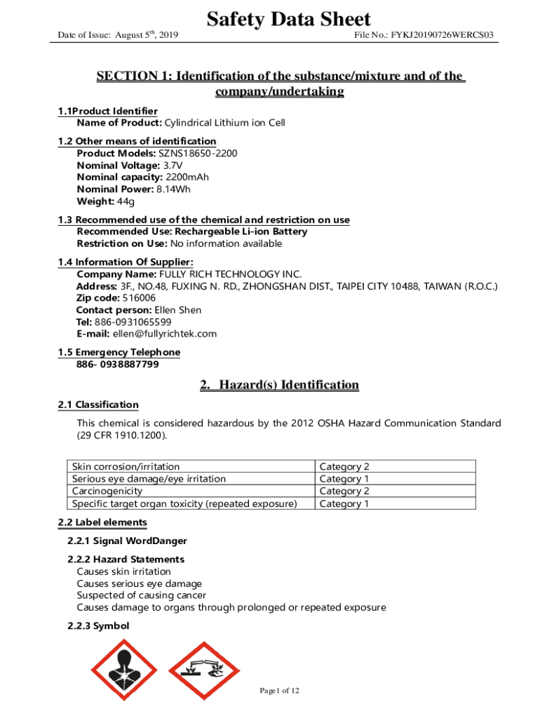 Fillable Online 1Product Identifier Fax Email Print - pdfFiller