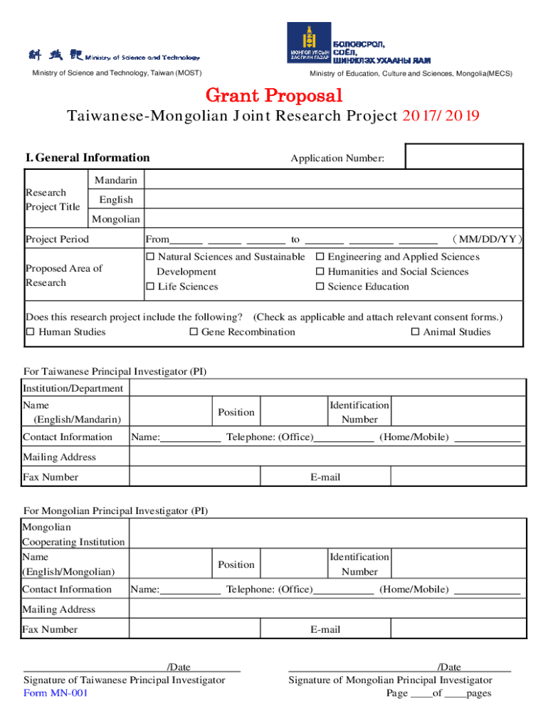 Fillable Online Research on Mongolian Students Studying in Taiwan Fax ...
