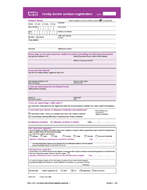 Fillable Online Patient registration form(Main Menuclick on the 3 lines ...