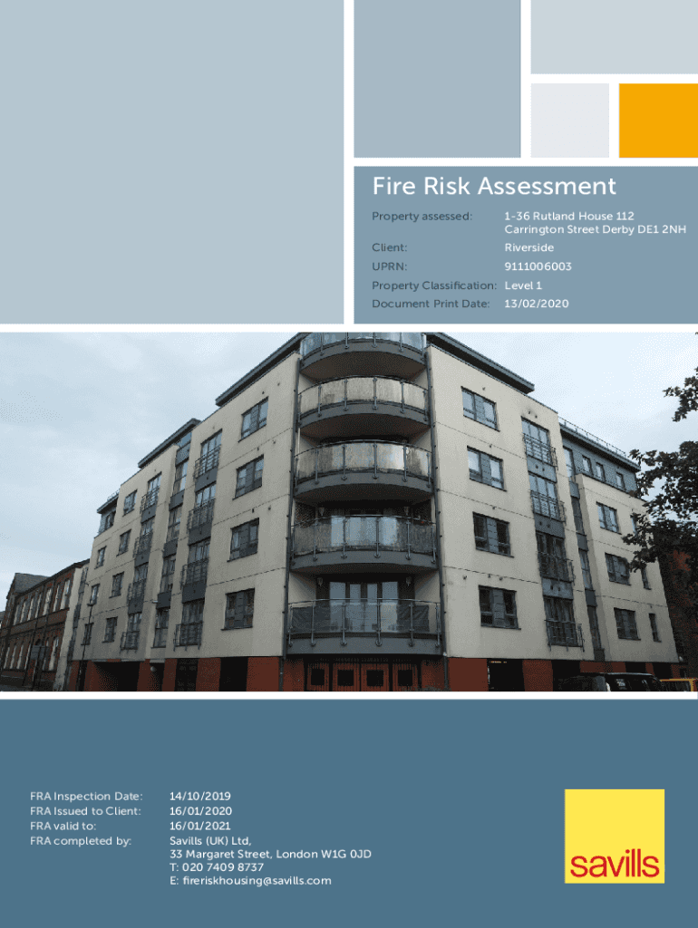 Fillable Online FIRE RISK ASSESSMENTS ON SCHOOL SITES GUIDANCE ... Fax ...