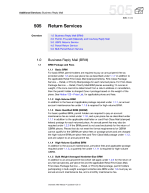 Fillable Online Domestic Mail Manual Updated 6-20-21 - USPS Fax Email ...