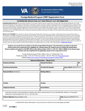Fillable Online Foreign Medical Program (FMP) Registration Form ...