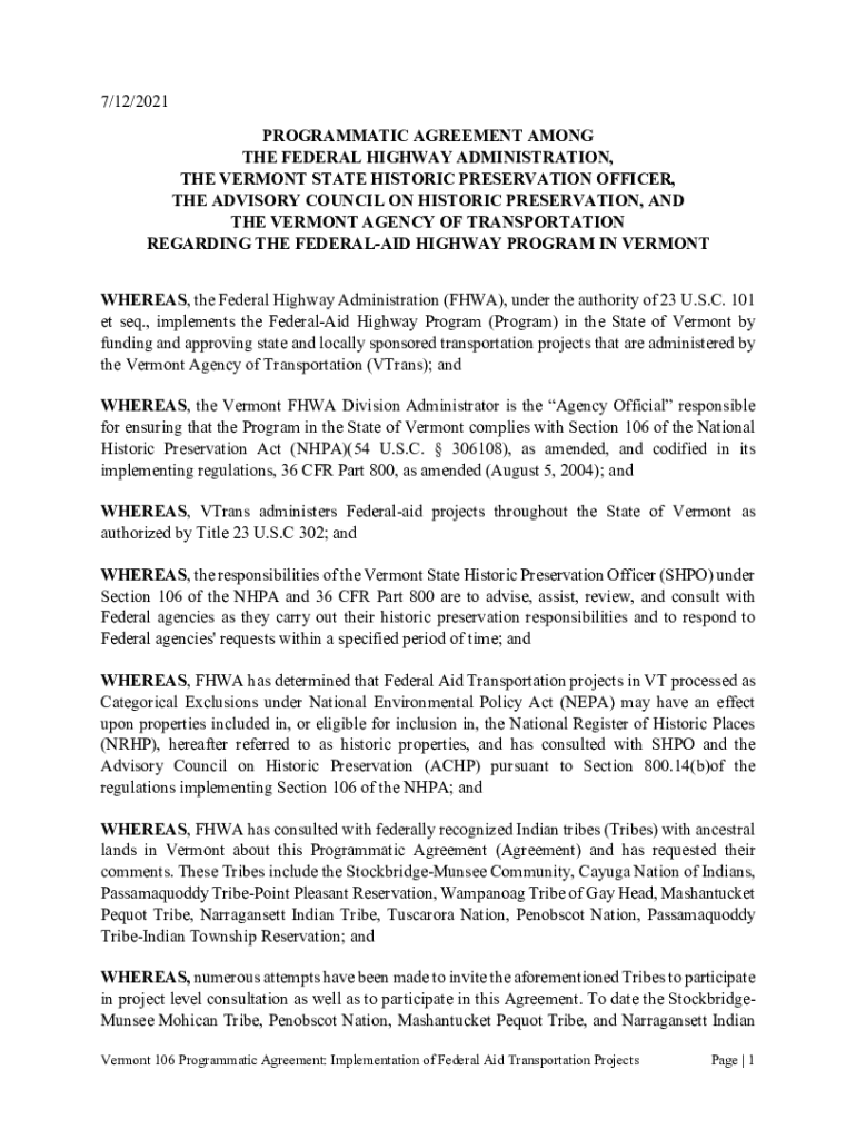 Fillable Online Notice of ConsultationOR&L Programmatic Agreement Fax Email Print - pdfFiller