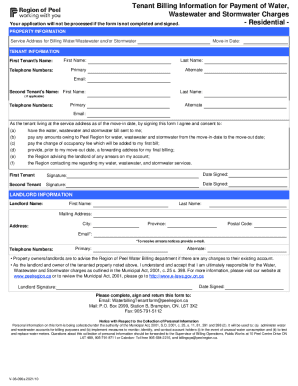 Fillable Online Property Owner Contract Form (for water and/or sewer ...