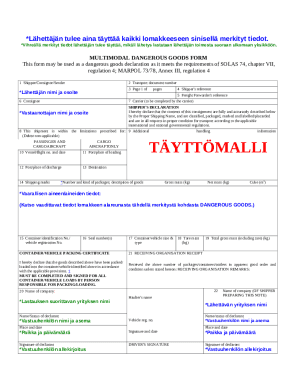 DD 2890, "DOD MULTIMODAL DANGEROUS ... Doc Template | pdfFiller