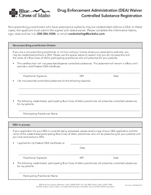 Fillable Online DEA Waiver Form. DEA Waiver Form Fax Email Print ...