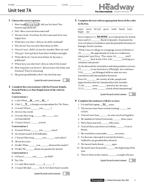 Fillable Online Past habits: 'used to', 'would' and the past simple Fax Email Print - pdfFiller