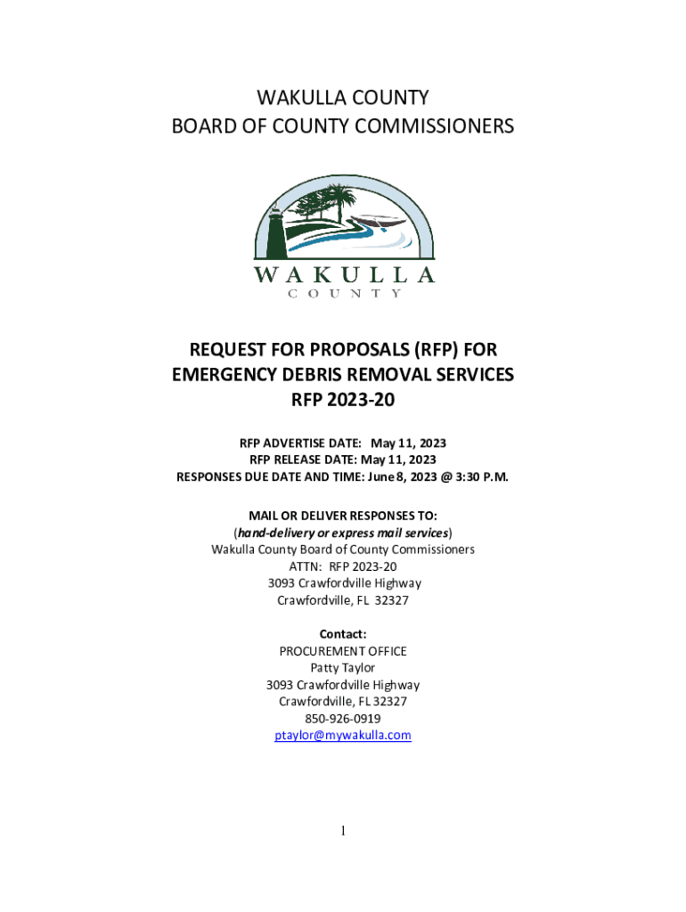 Fillable Online RFP 2023-20 Proposal Forms Fax Email Print - pdfFiller