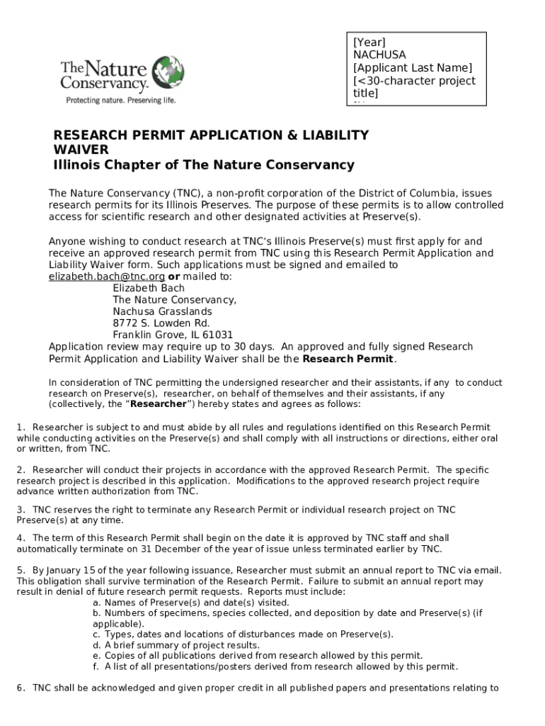 Application for Scientific Collection Permit (For Research ... Doc ...