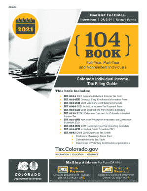 Fillable Online Colorado Form 104 Instructions Fax Email Print - pdfFiller