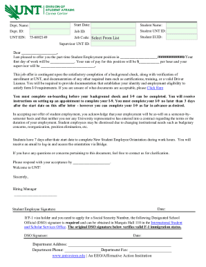 Fillable Online UNT ID Cards - Student Accounting - University of North ...