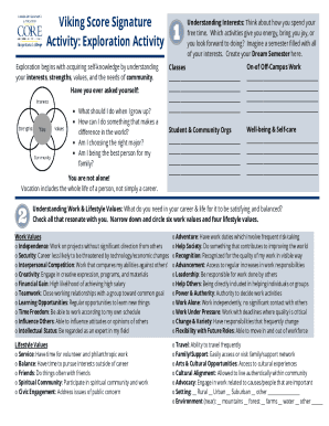 Fillable Online Exploration Activity Worksheet - uConnect Fax Email ...