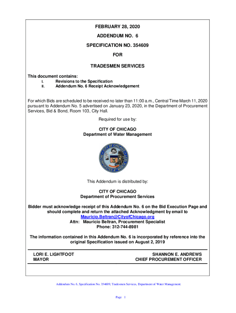 Fillable Online Addendum Acknowledgment Form Fax Email Print - pdfFiller