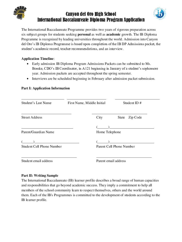 Fillable Online Top Schools with an IB Program in Arizona Fax Email Print - pdfFiller