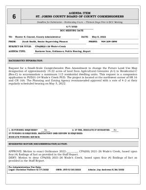 Fillable Online Request for a Small-Scale Comprehensive Plan Amendment ...