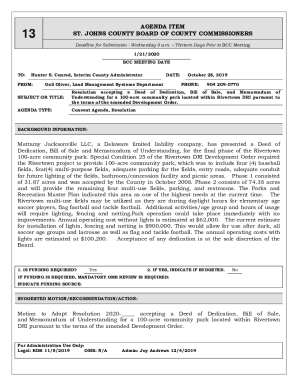 Fillable Online Resolution accepting a Deed of Dedication, Bill of Sale ...