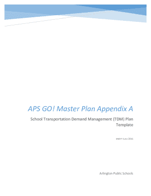 Fillable Online APS GO! Master Plan Appendix A. School Transportation ...