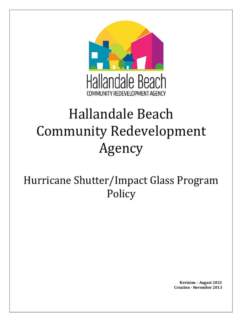 Fillable Online storm shutter/hurricane impact window rebate program ...