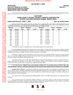 Fillable Online preliminary official statement dated november 17, 2016 ...
