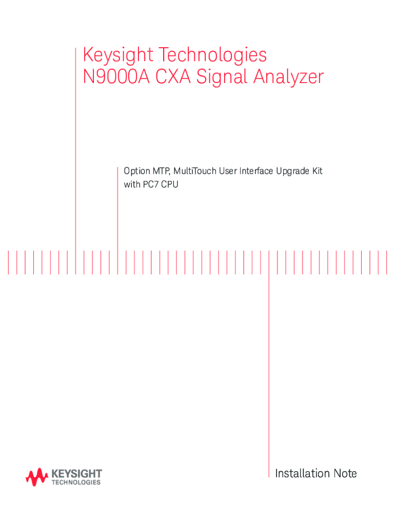 Fillable Online CXA X-Series Signal Analyzer N9000A - Data Sheet Fax Email Print - pdfFiller