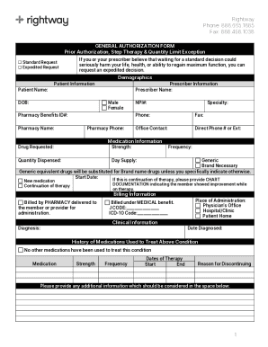 Fillable Online Prior Authorization and Step Therapy forms Fax Email ...