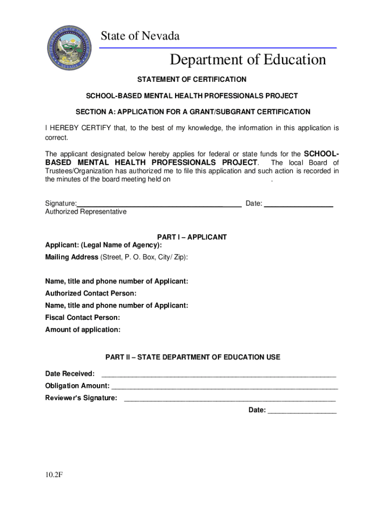 Fillable Online doe nv NOFO Application Form - Word - NV DHHS - State ...