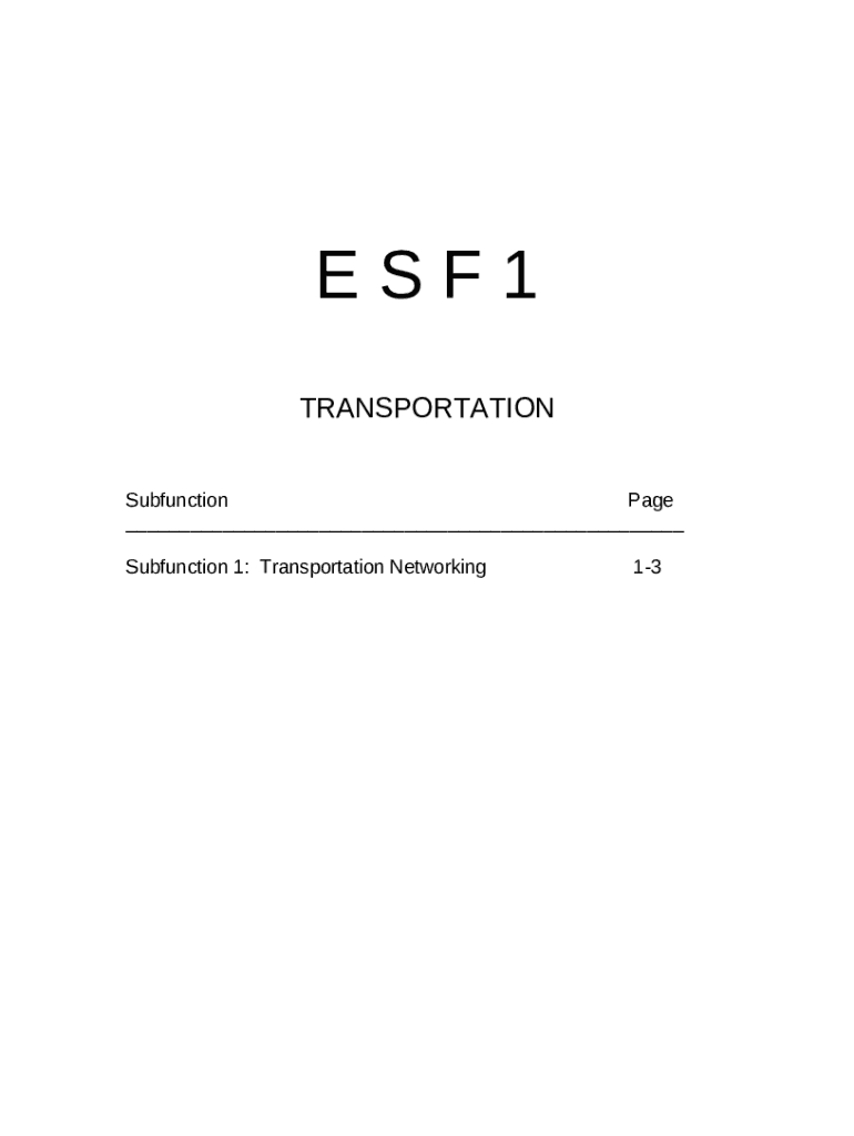 California Emergency Support Function 1 Transportation Annex Doc ...