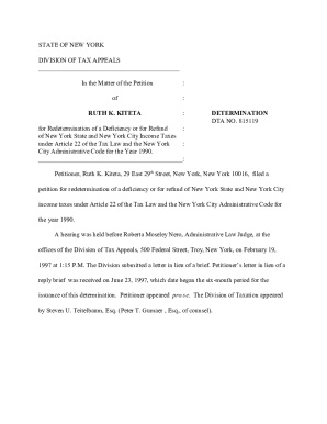 Fillable Online of New York State and New York City Income Taxes Fax ...