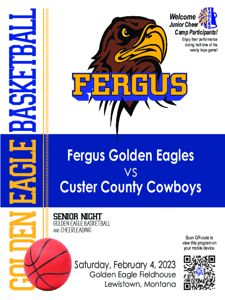 Fillable Online Fergus Golden Eagles vs Custer County Cowboys Fax Email ...