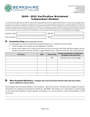 Fillable Online IND Verification Worksheet Fax Email Print - pdfFiller