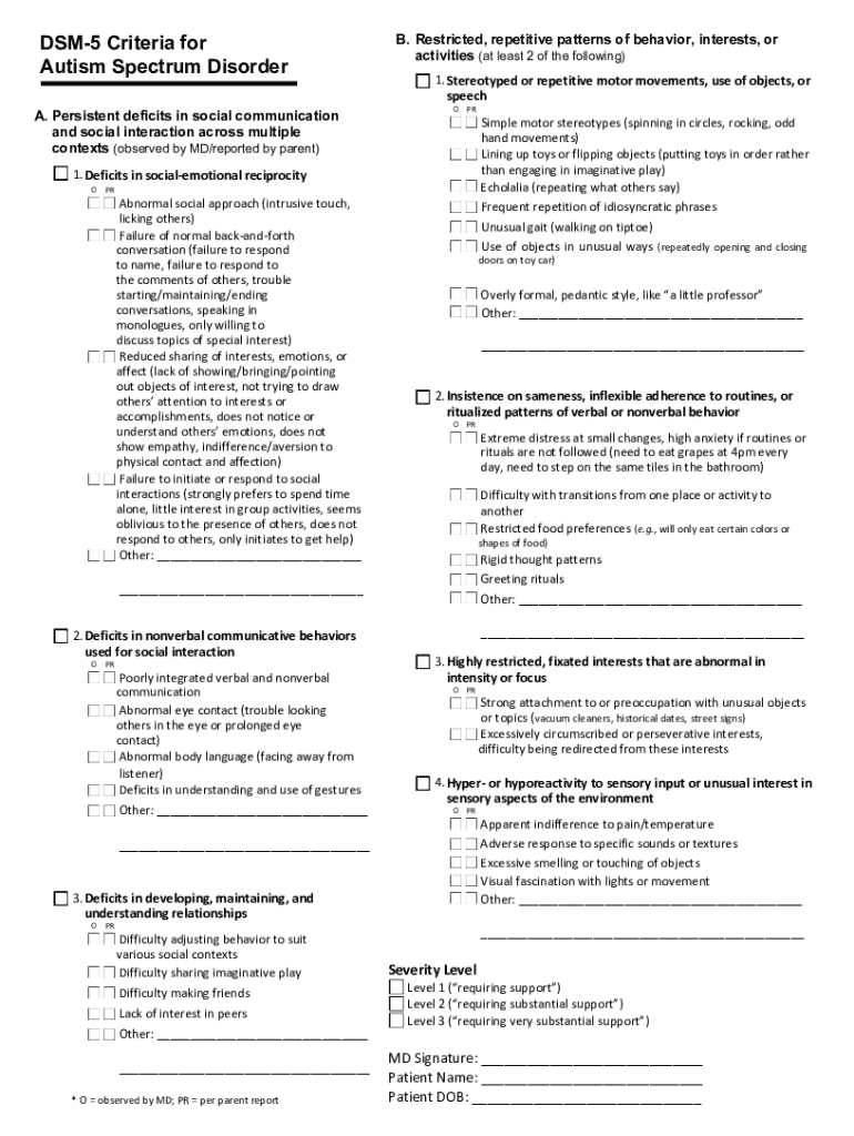 Fillable Online PFA Tips: Staying Ahead of the GameThe DSM-5 and ...