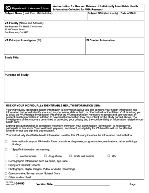 Fillable Online irb ucsf Authorization for Use and Release of ...