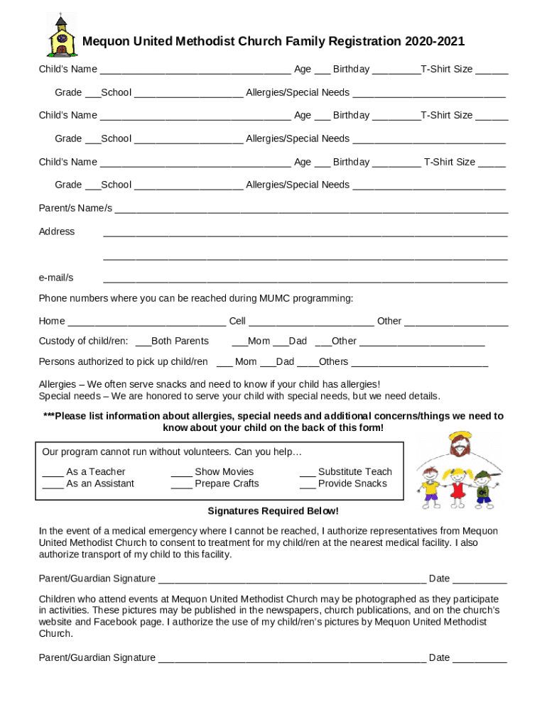 Vineville United Methodist Church Membership Ination Doc Template ...
