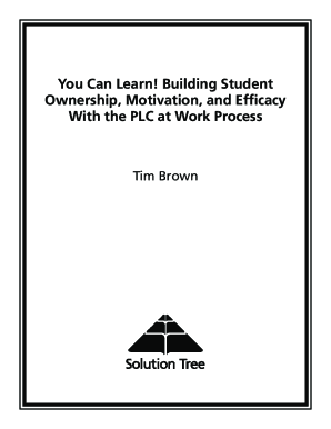 Fillable Online You Can Learn!: Building Student Ownership, Motivation ...