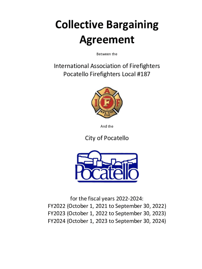 Fillable Online collective bargaining agreement between city of pueblo ...