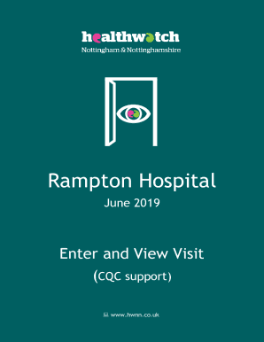 Fillable Online CQC finds improvement at Rampton Hospital but work ...