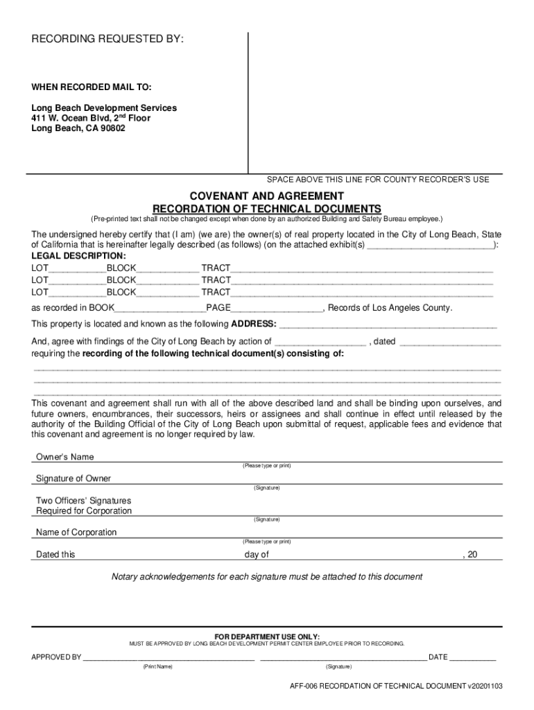 Fillable Online AFF-006 Recordation of Technical Document Fax Email ...