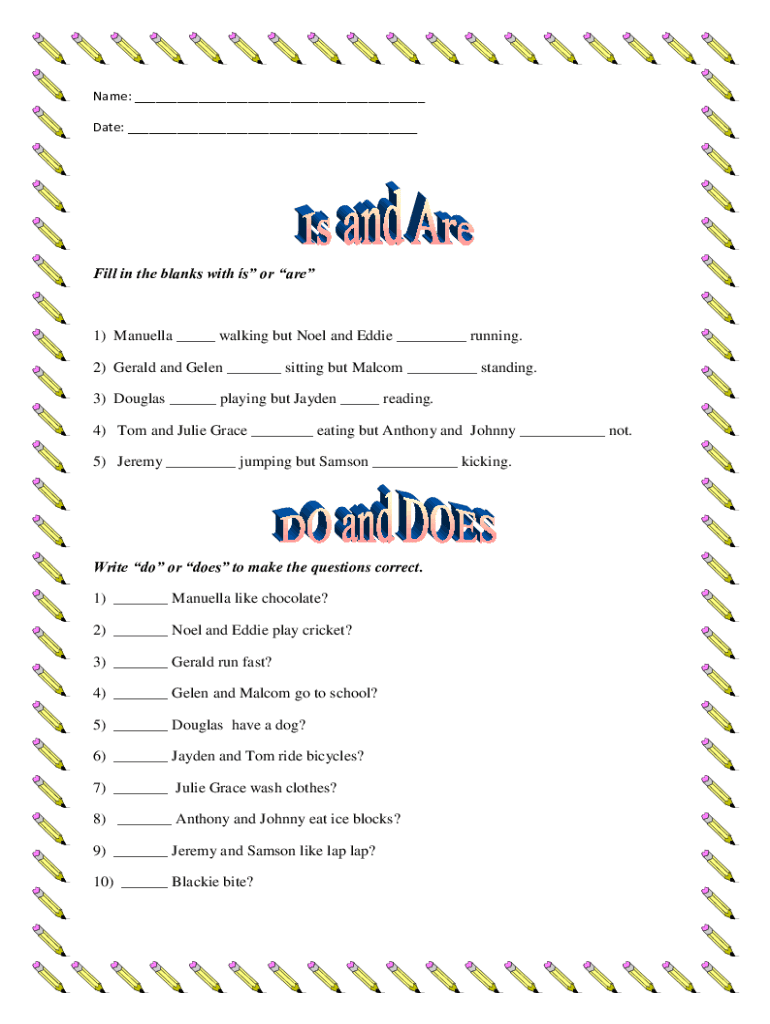 Fillable Online Fill in the blanks with s or are 1) Manuella Fax Email ...