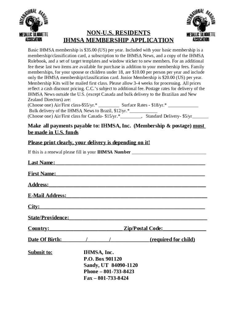 Welcome to IHMSA - Main Doc Template | pdfFiller