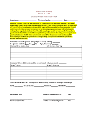 Fillable Online Fuel Card PIN Maintenance How to Add, Terminate and ...