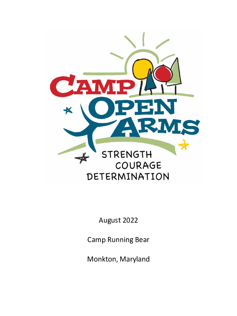 Fillable Online 'Camp Open Arms'- Free camp for children with ...