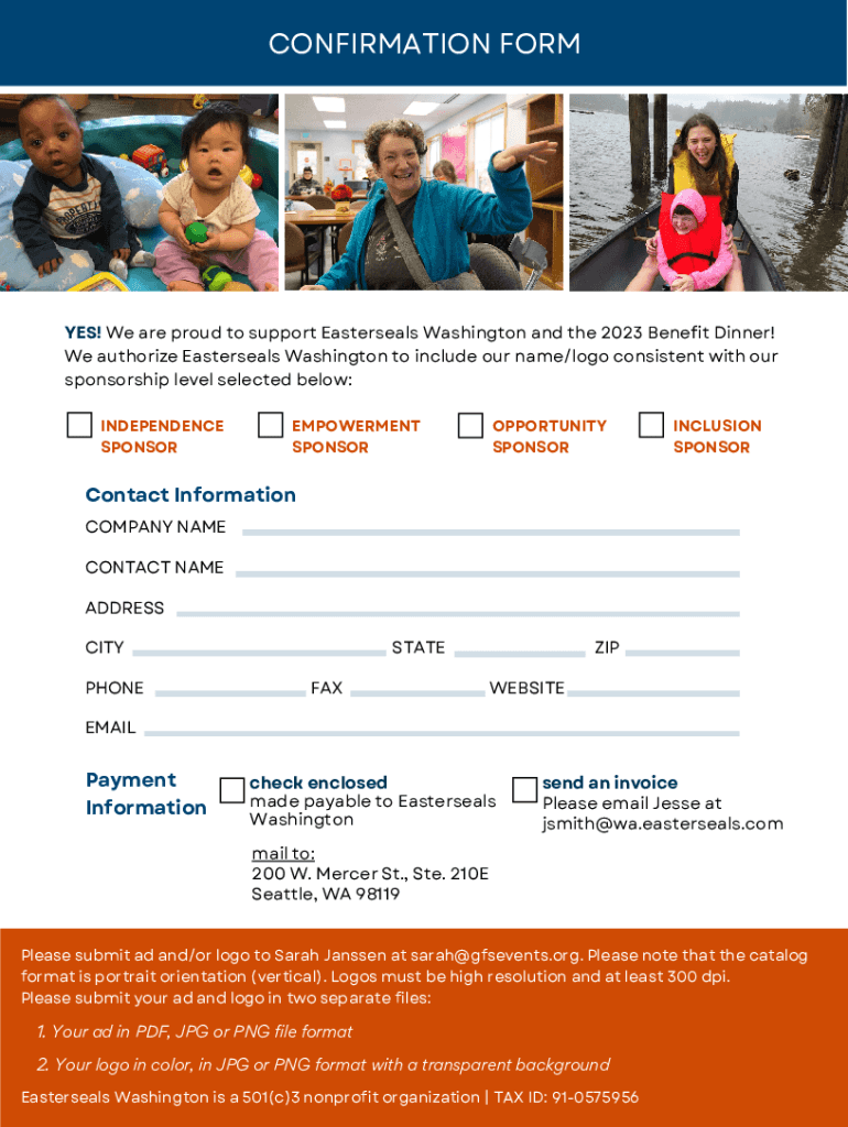 Fillable Online Easterseals WashingtonCorporate Sponsors and Partners Fax Email Print - pdfFiller