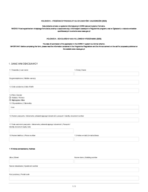 Fillable Online Przed wypenieniem niniejszego formularza prosimy o zapoznanie si z informacjami ...