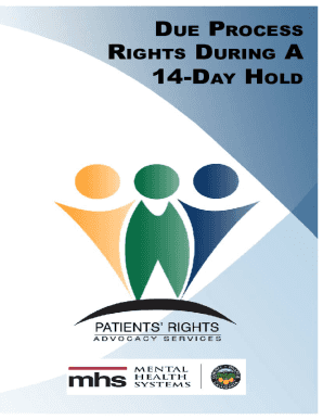 Fillable Online Due Process Rights During a 14-Day Hold brochure ...